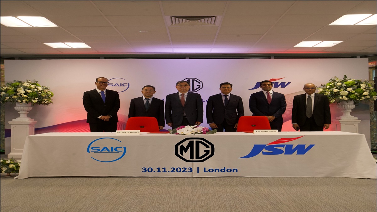 SAIC Motor , JSW Group announce , joint venture