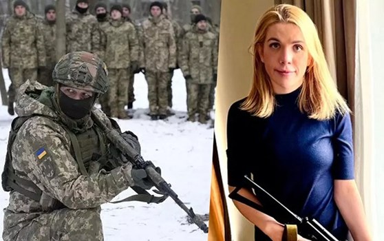 According to media reports, pictures of Ukraine's female MP Kira Rudik ...